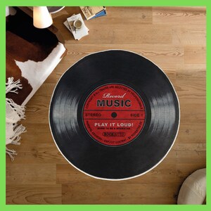 Rock Music DVD Rug, Round Area Rug, CD Carpet, Custom Image Area Rug - Etsy