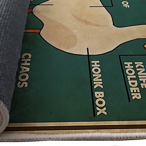 Goose Anotomy Rug, Cute&funny Area Rug, Cute Decoration, Housewarming ...