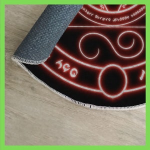 Magic Circle Rug, Round Summoning Rug, Anime Rug, Nerdy Decoration - Etsy