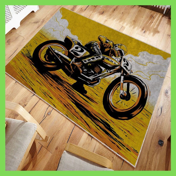 Motorcycle Rug - Etsy