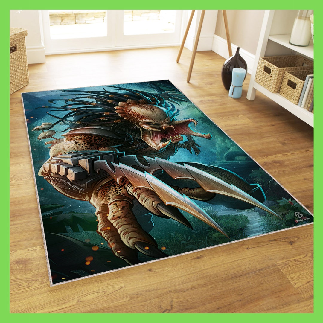 Rug With Alien Monster Print, Cool Horror Rug, Gift for Boyfriend - Etsy