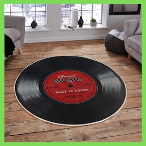 Rock Music DVD Rug, Round Area Rug, CD Carpet, Custom Image Area Rug - Etsy