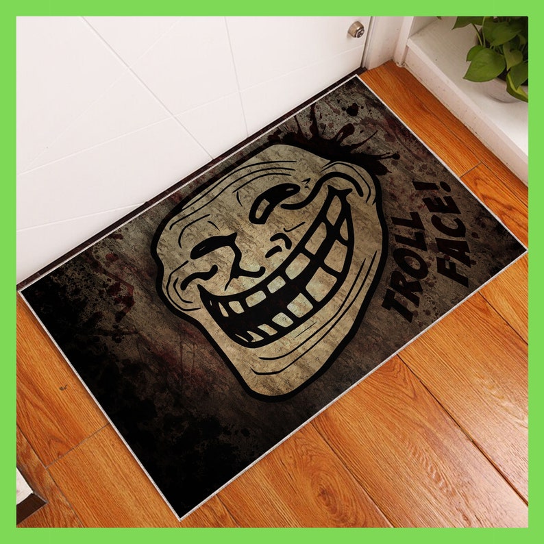 Troll Face Funny Doormat&rug Funny Meme Decoration Birthday - Etsy