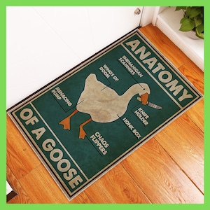 Goose Anotomy Rug, Cute&funny Area Rug, Cute Decoration, Housewarming ...