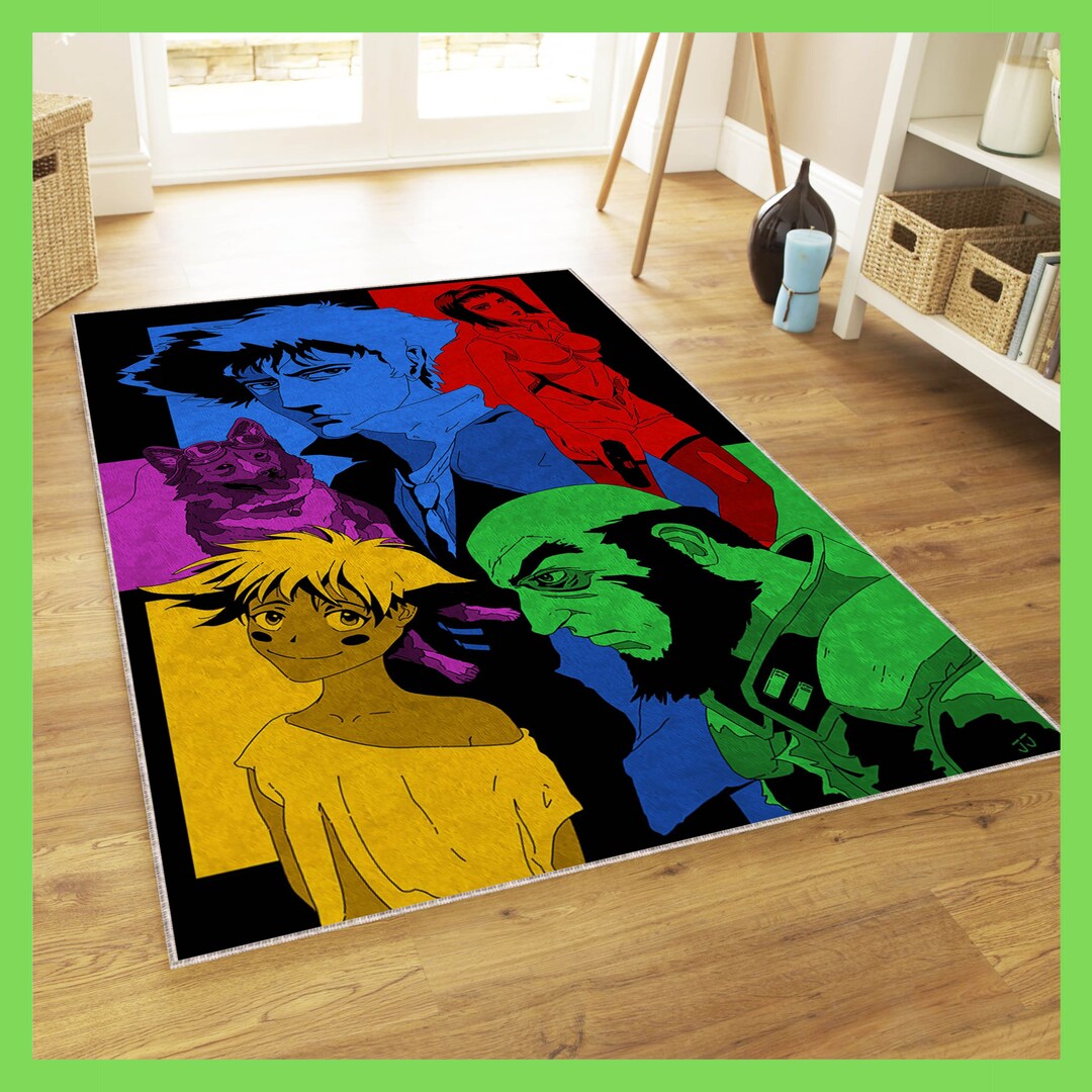 Colorful Anime Manga Rug, Gift for Anime Fans, Anime Decoration - Etsy