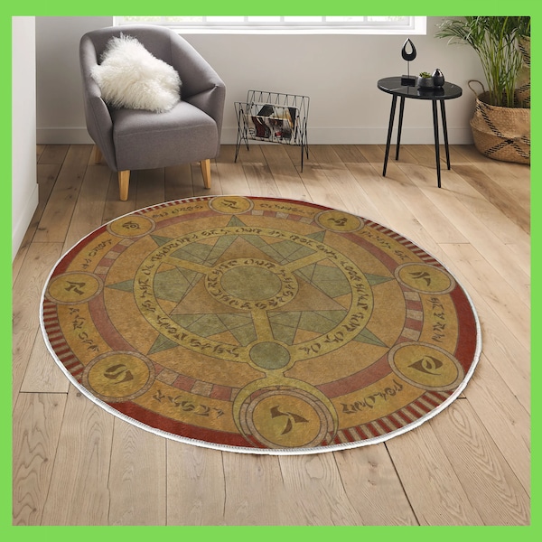Round Summoning Rug - Etsy