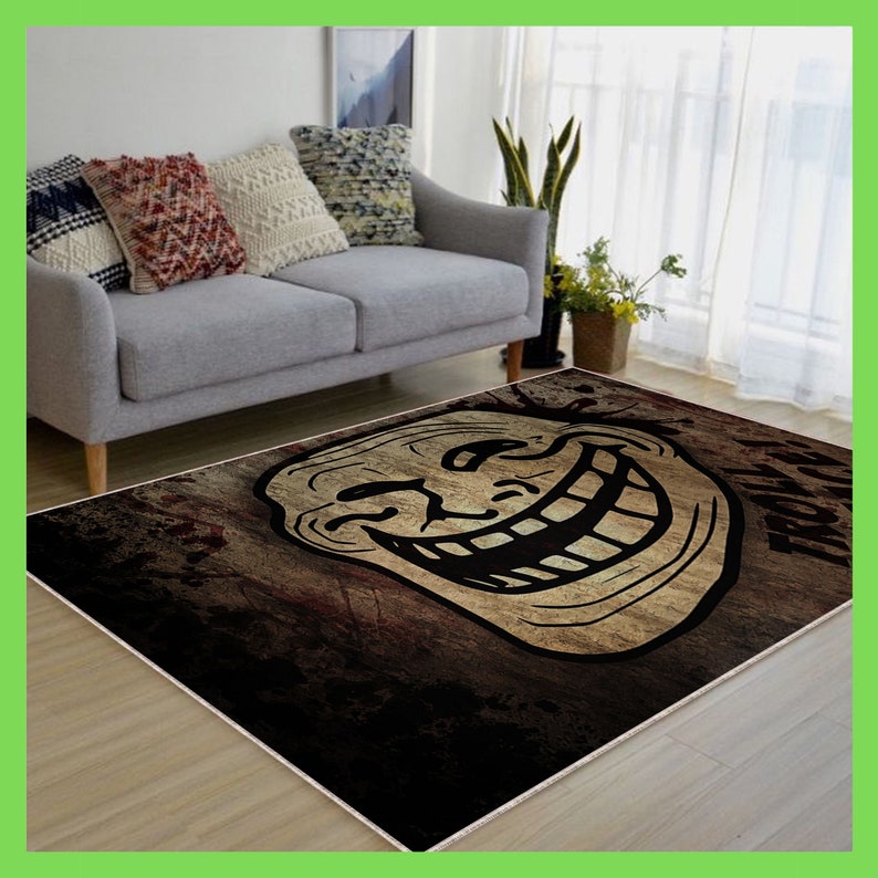 Troll Face Funny Doormat&rug, Funny Meme Decoration, Birthday Gift for ...