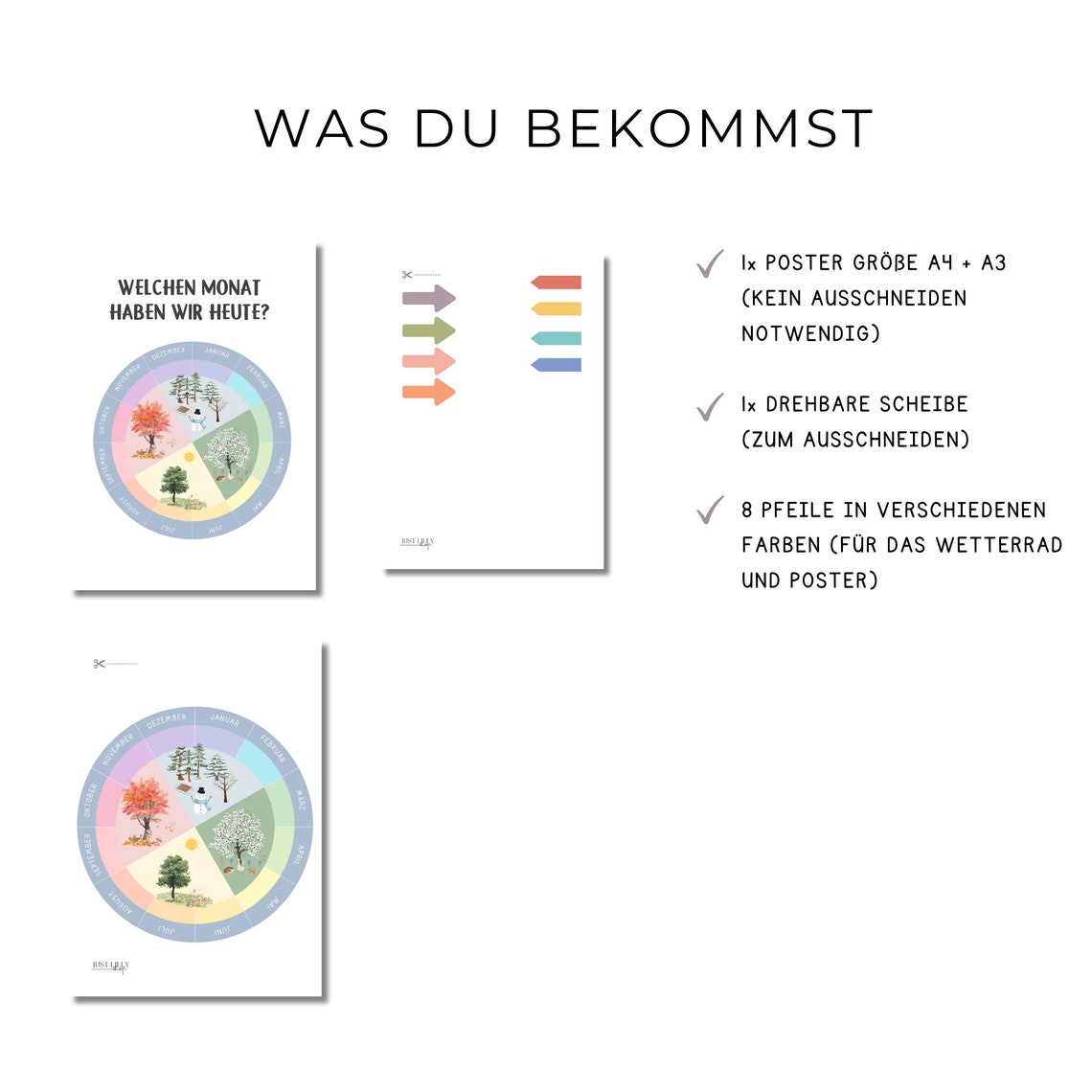 Seasons Clock Montessori Seasons Wheel to Print Seasons Learning ...
