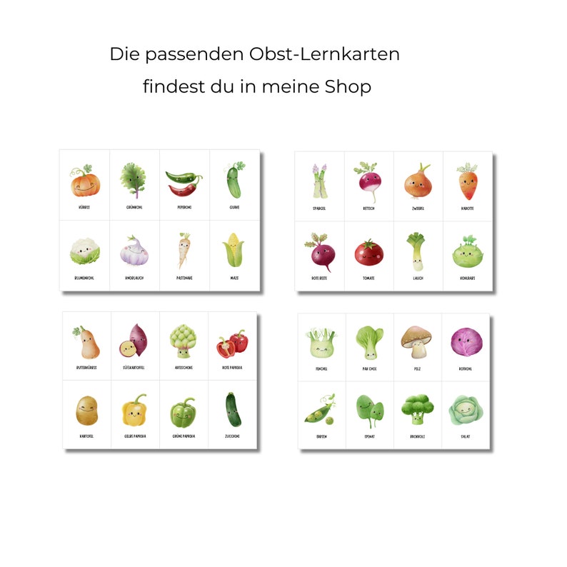 Learning Cards Fruit Fruits Shopping Cards Montessori Flash Cards ...