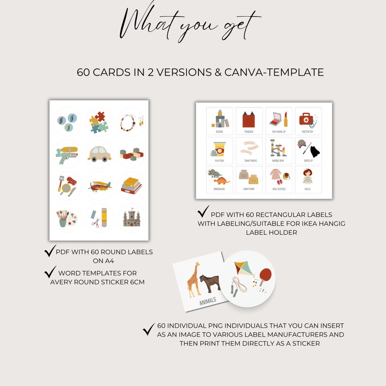 Toy Bin Labels Editable , Toy Box Labels With Picture, Trofast Storage ...