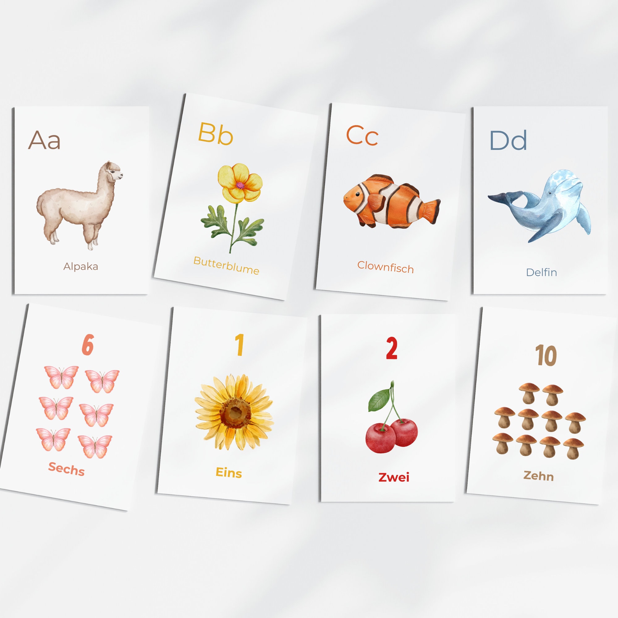 Alphabet Cards, Number Cards for Learning, Arouse Interest in Letters ...