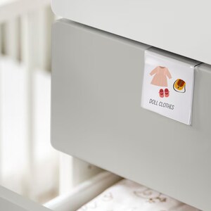 Toy Bin Labels Editable , Toy Box Labels With Picture, Trofast Storage ...