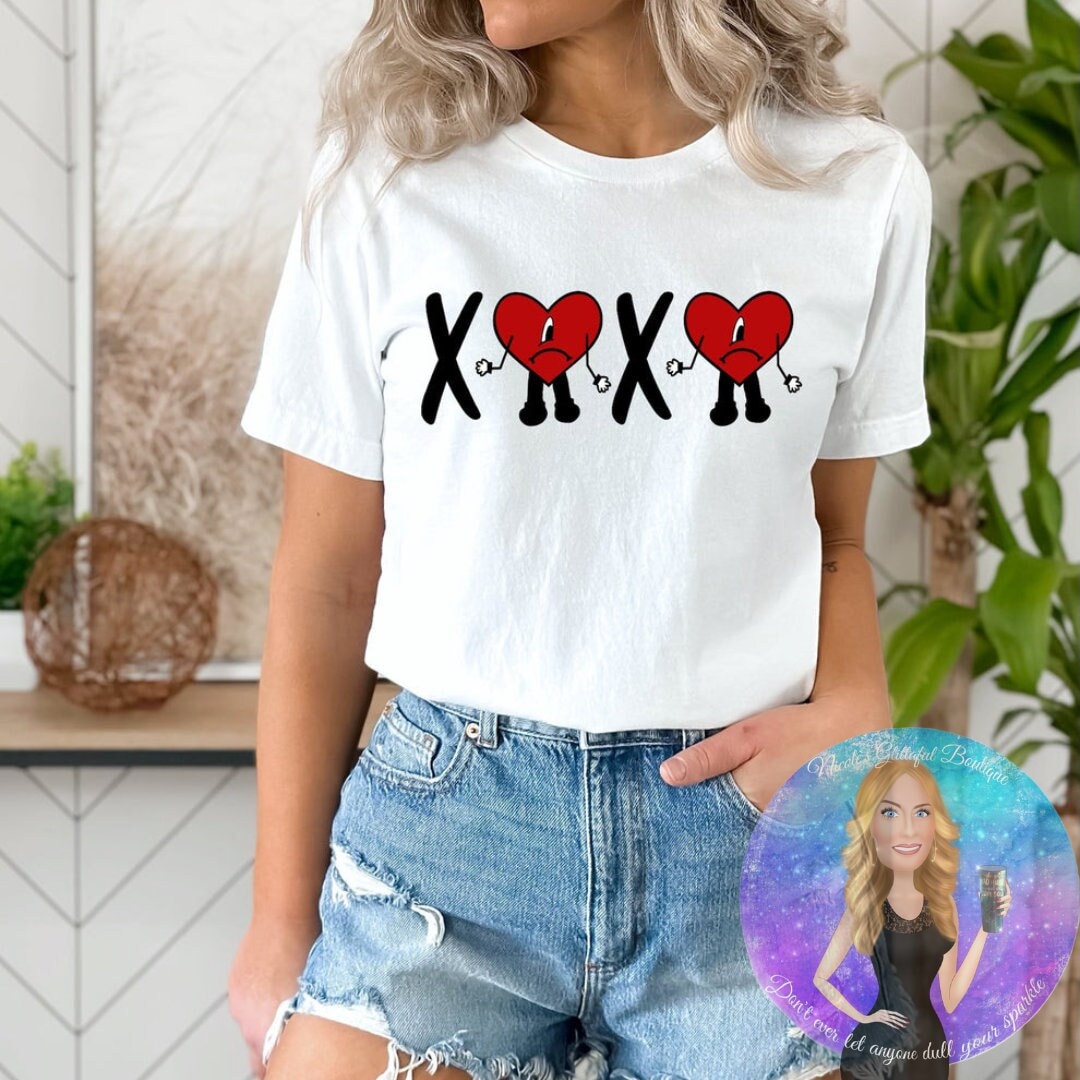 Bad Bunny XOXO T-shirt, Un Verano Sin Ti, Valentines Day - Etsy