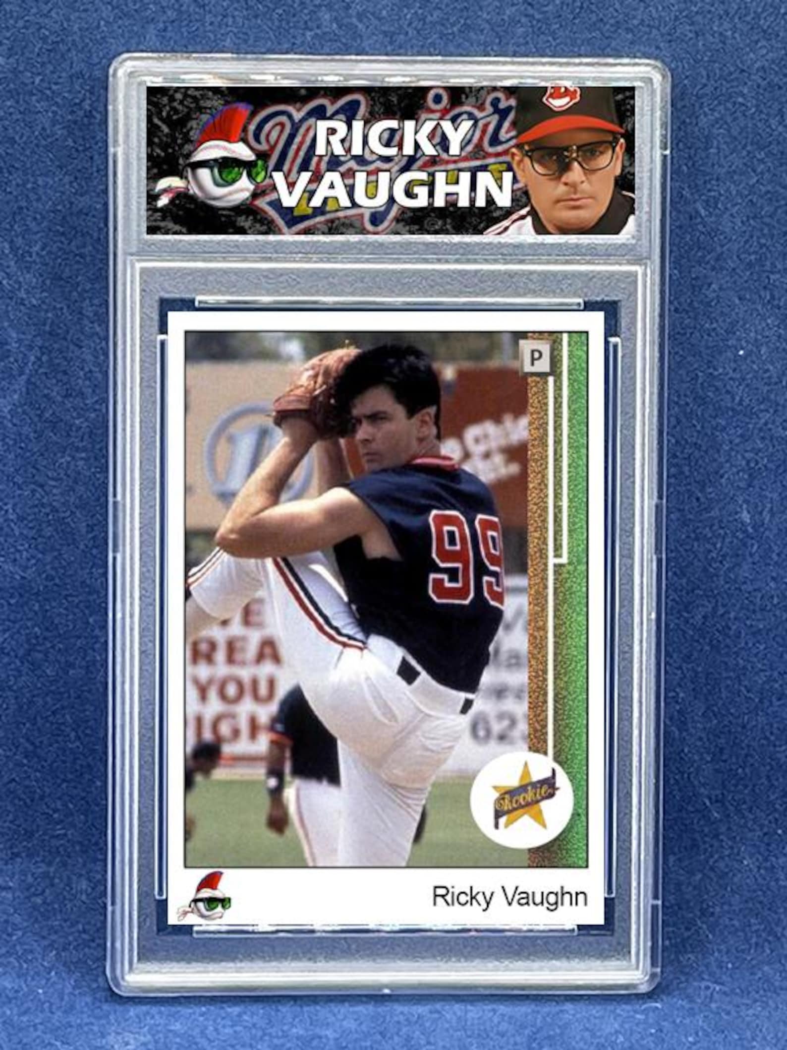 RICKY VAUGHN Major League 1989 Upper Deck Style Novelty Trading Card ...