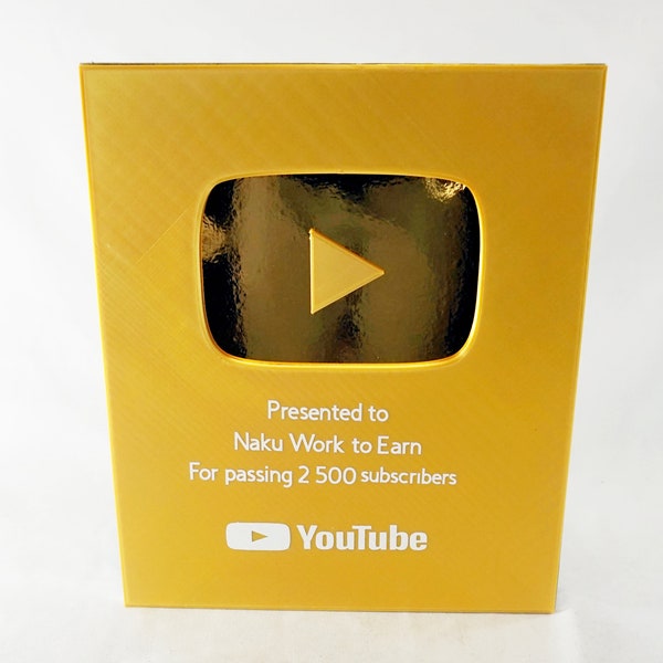 Subscriber Play Button - Etsy