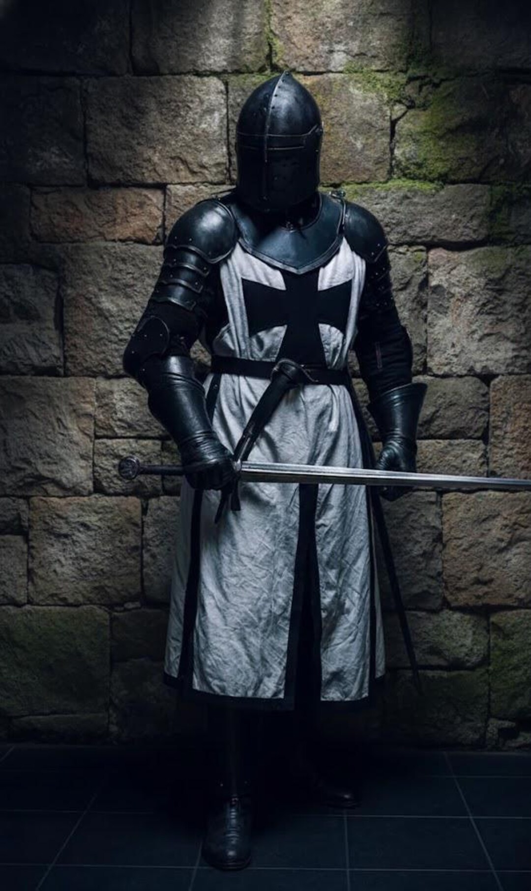 Templar Knight Full Armor Set | Medieval Crusader Full Body Steel Armor ...