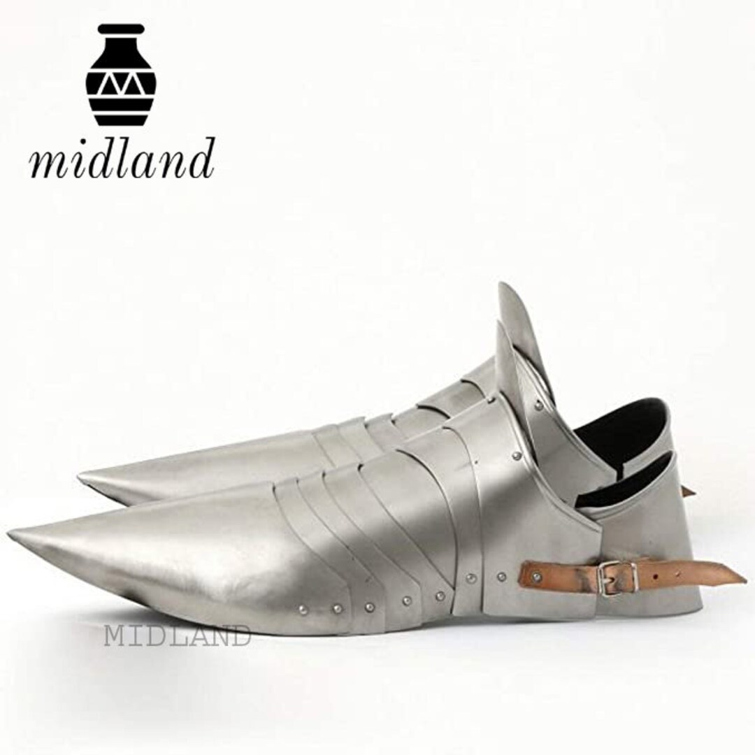 Armor Shoes Pair of Medieval Knights Steel Armour Sabaton for Halloween ...