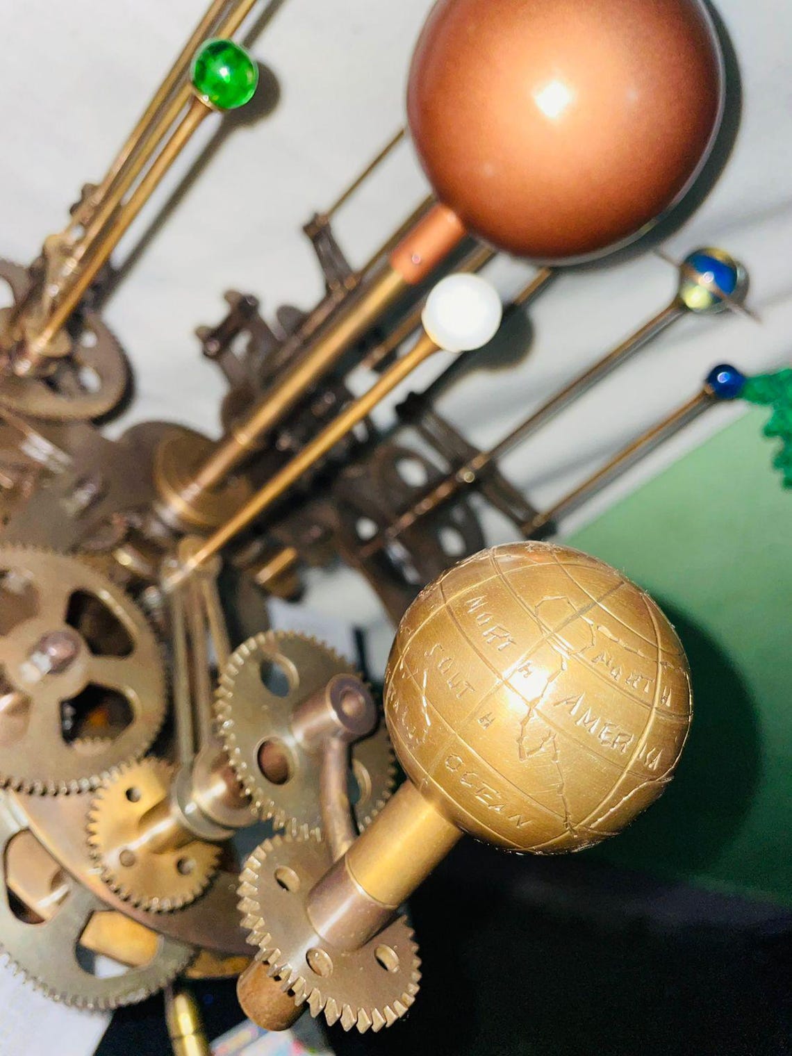 Antique Vintage Maritime Brass Solar System Celestial Model Fully ...
