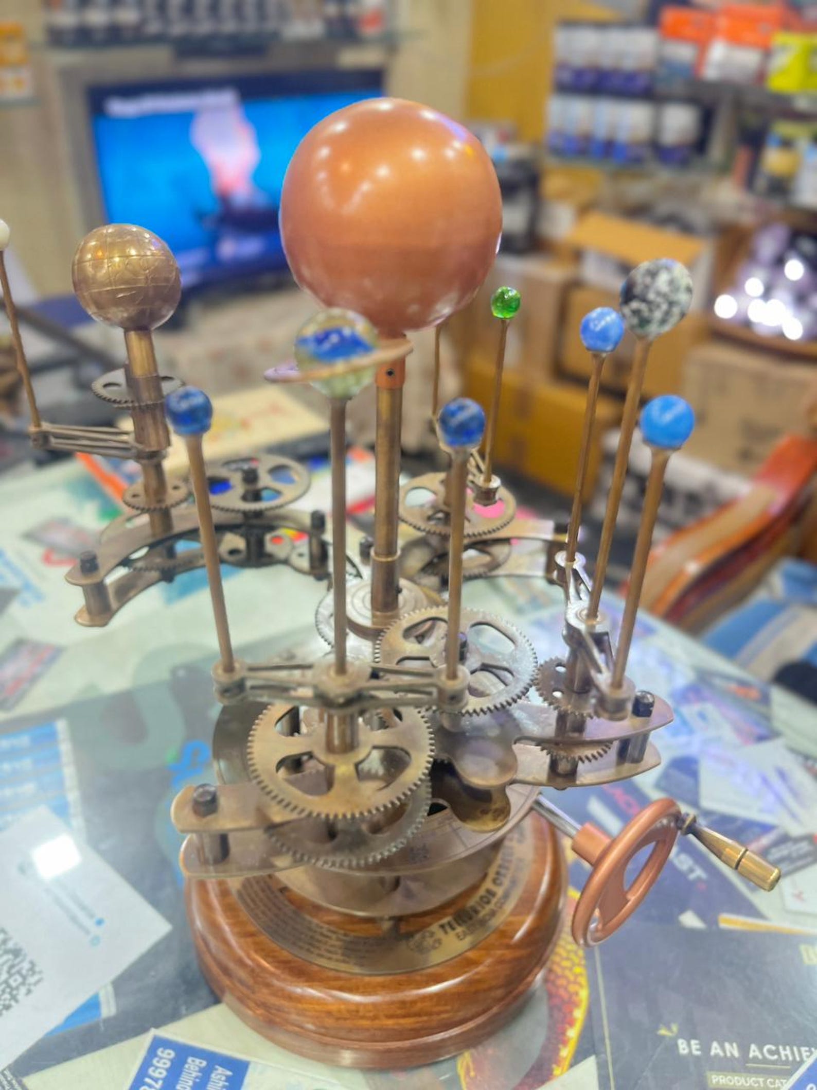 Antique Vintage Maritime Brass Solar System Celestial Model Fully ...