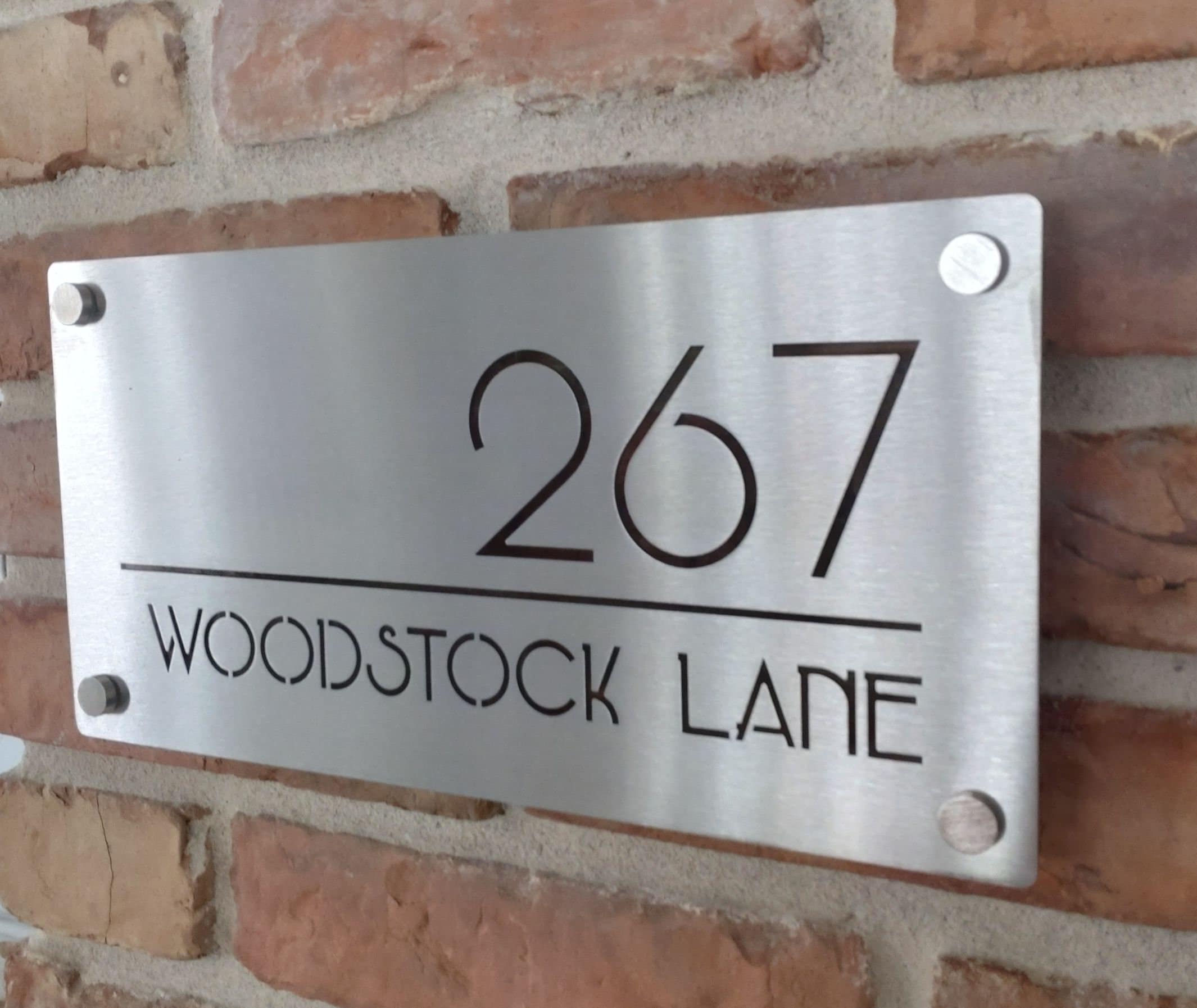 Stainless Steel House Sign, House Name Sign, Metal House Sign, Door ...