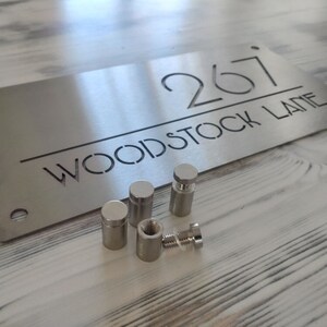Stainless Steel House Sign, House Name Sign, Metal House Sign, Door ...