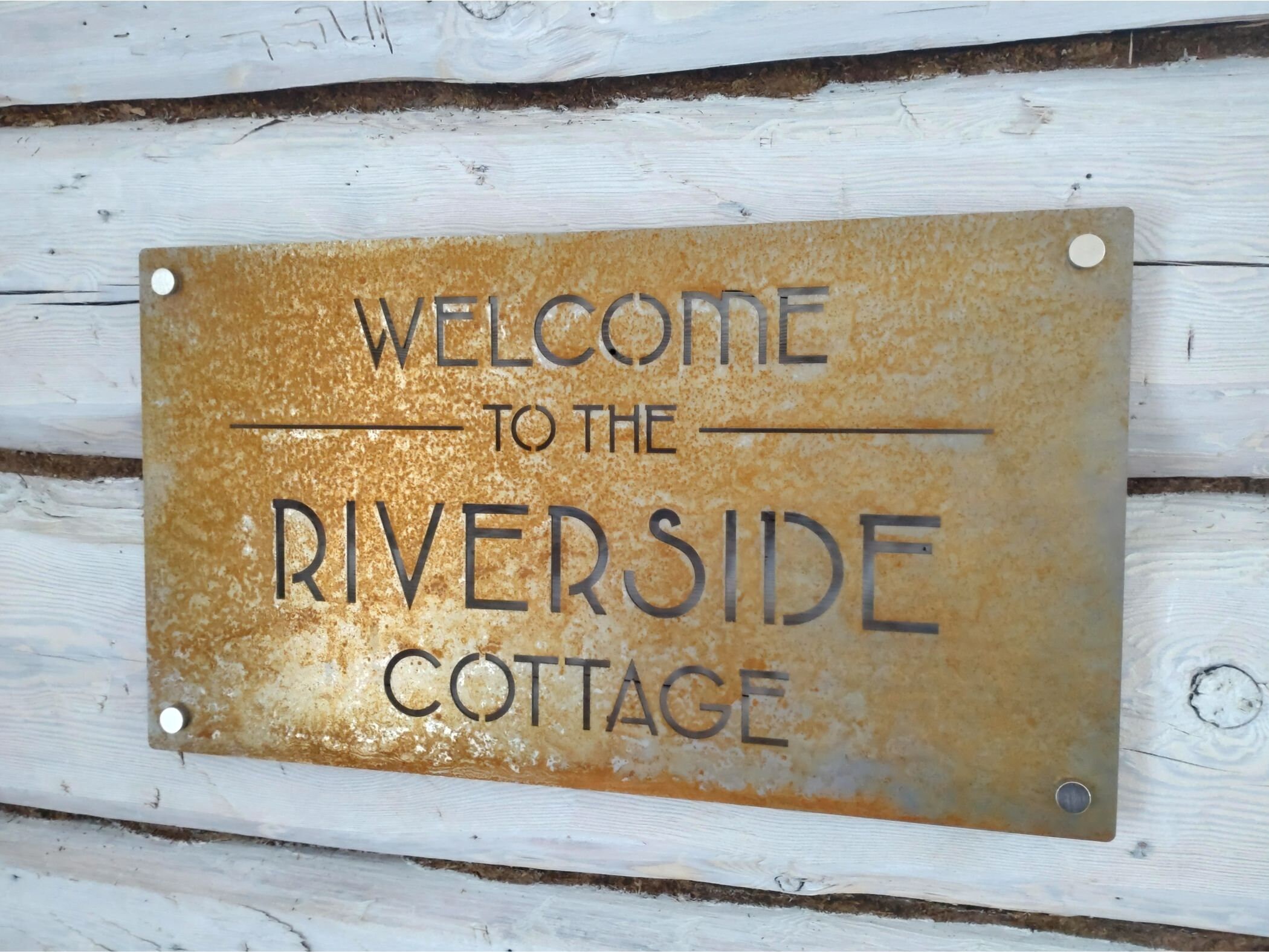 Cottage (house) Name Sign, Metal House Sign, Door Number, New Home Gift ...