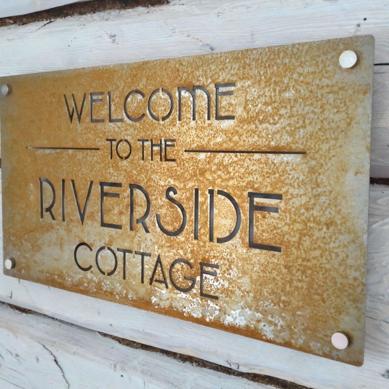 Rusted Metal Sign - Etsy