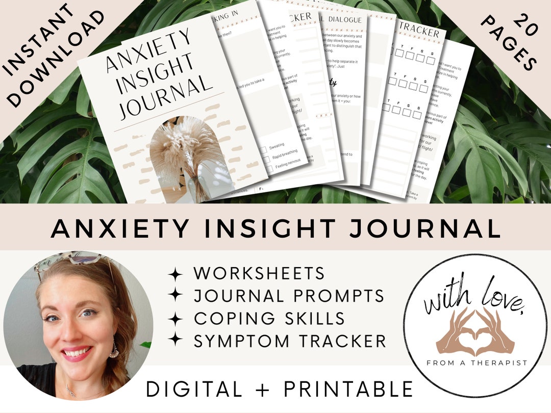 Anxiety Journal Printable Anxiety Journal Digital Anxiety Journal PDF ...