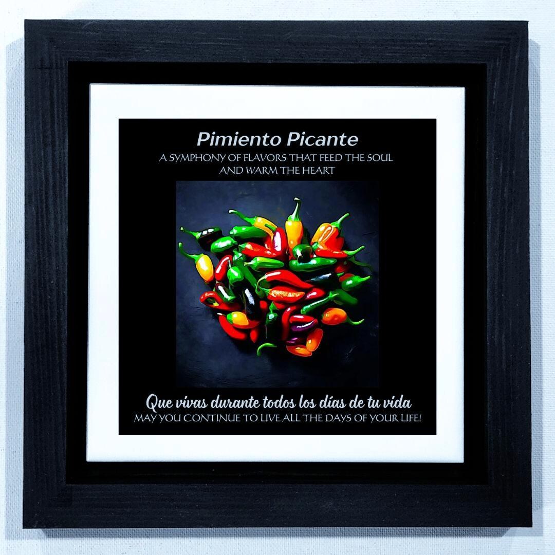 WALL ART -- Pimiento Picante (chili Peppers) - Etsy
