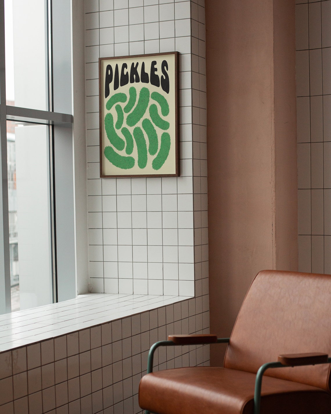 PICKLES Print, Retro Trendy Wall Art, Vintage Wall Art, Kitchen Art ...