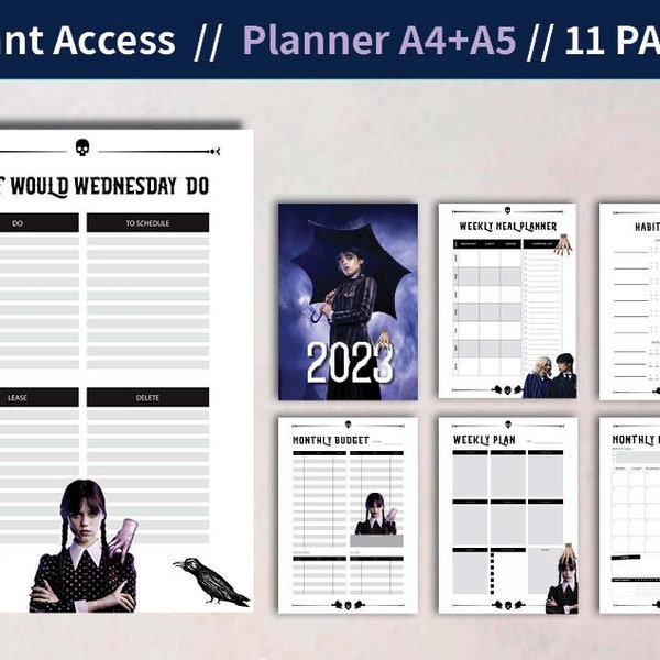 Wednesday Addams Journal - Etsy