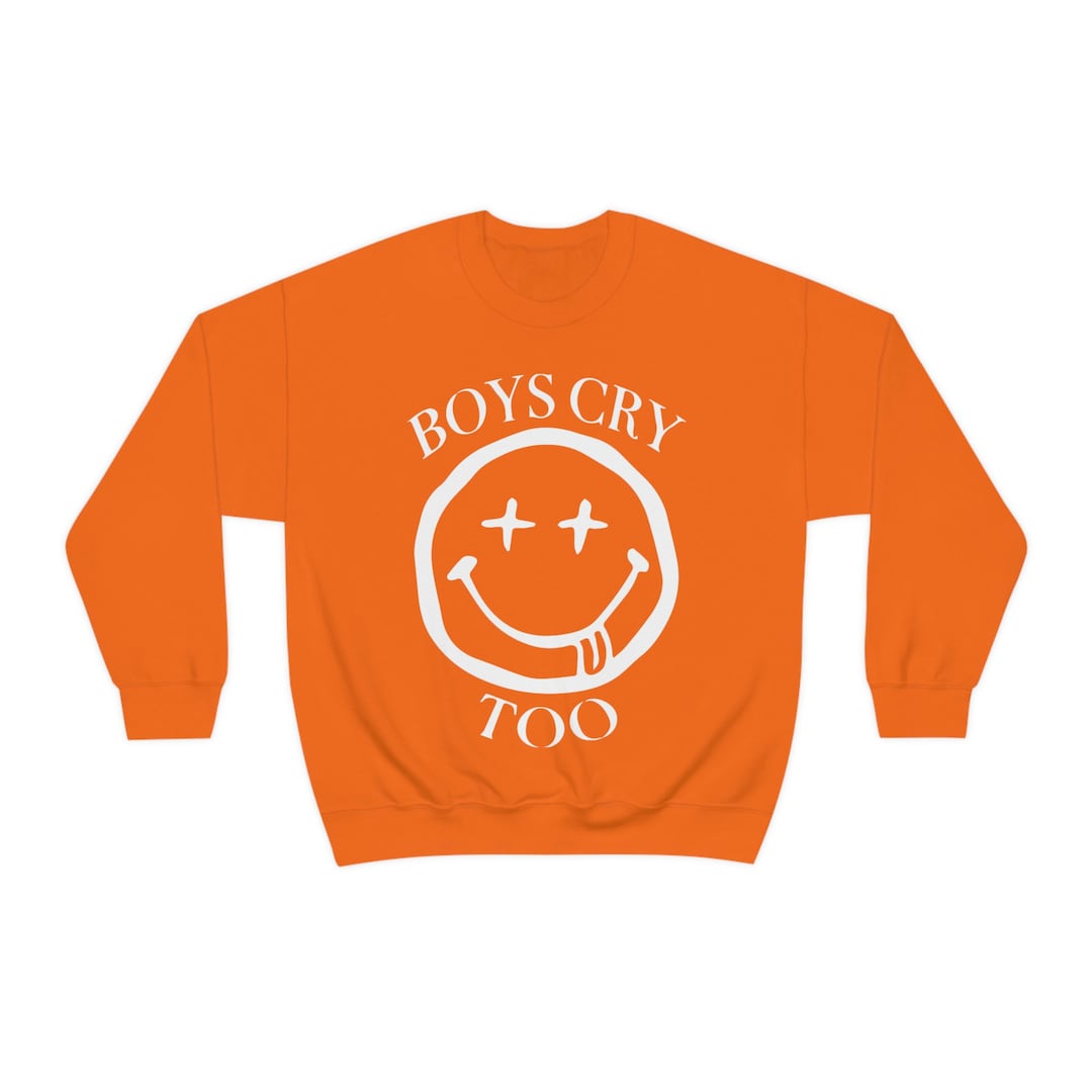 Boys Cry Too Crew.- Cute Mental Health Apparel - Etsy