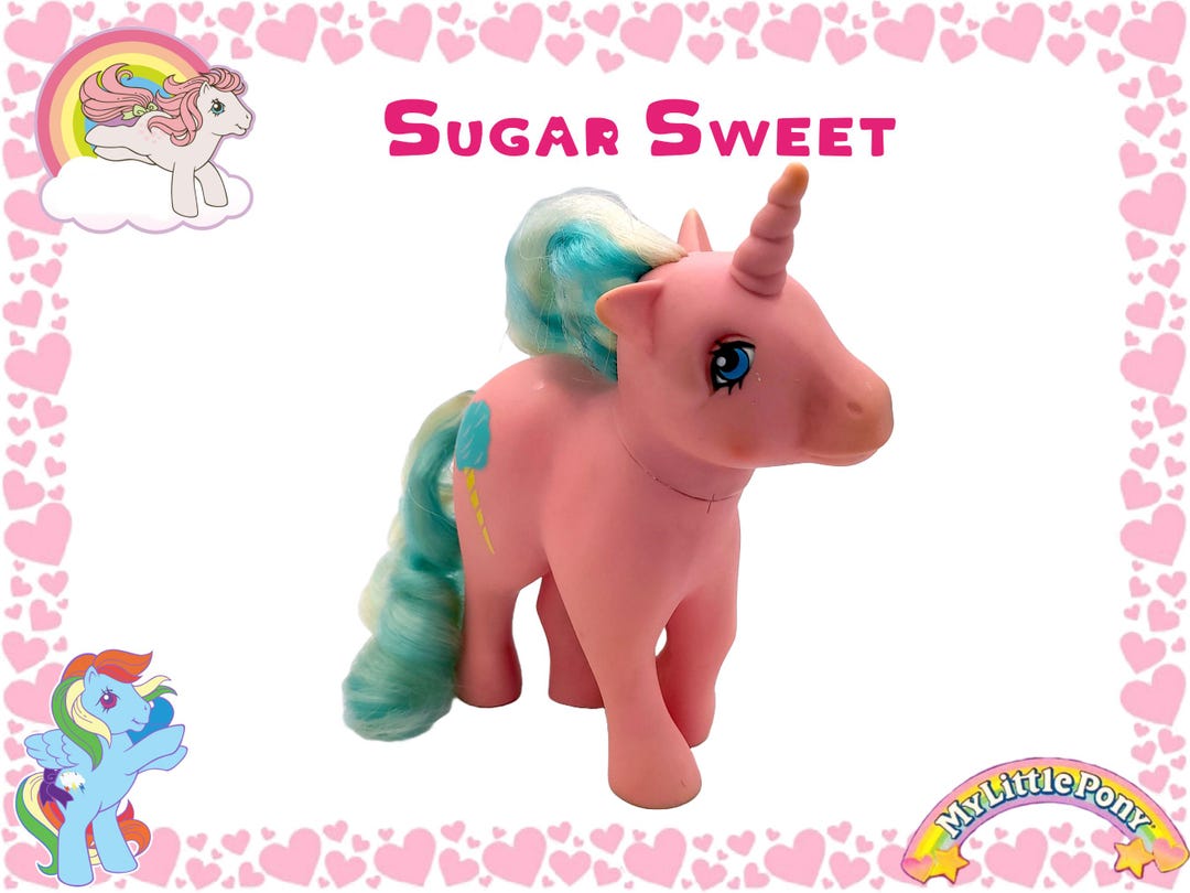 My Little Pony Original Year 7 Sugar Sweet Candy Cane MLP G1 From 1988 ...