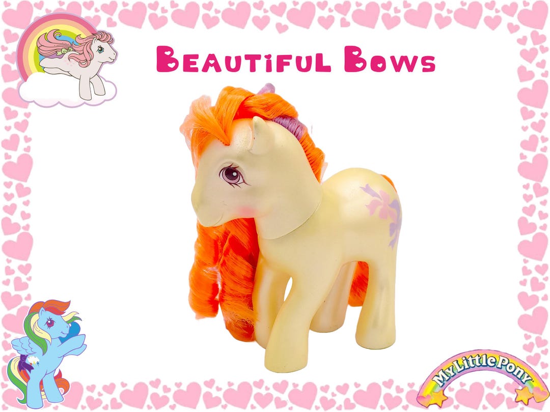 Mlp G1 My Little Pony Beautiful Bows Euro Exclusive Hasbro Pony ...