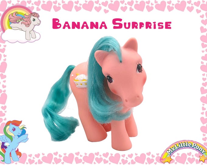 Vintage My Little Pony G1: Banana Surprise, 1987 Toy - Etsy