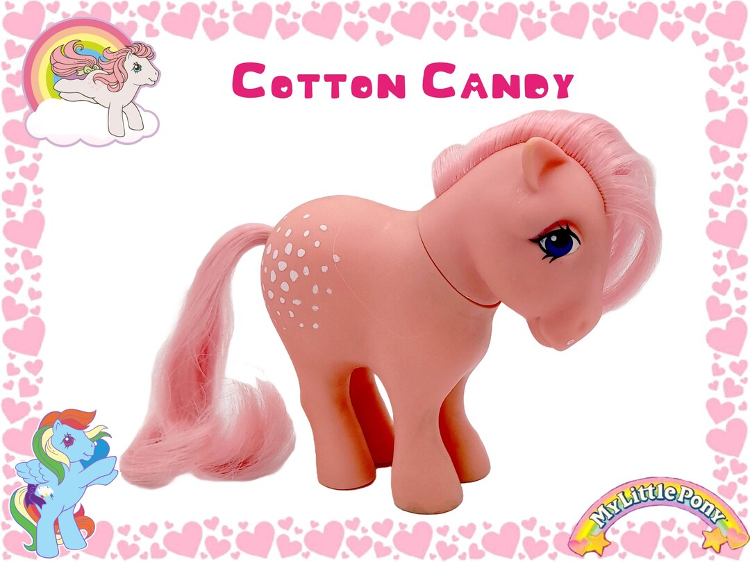 My Little Pony Original 1980's G1 Cute Cotton Candy MLP for Toy Pony ...