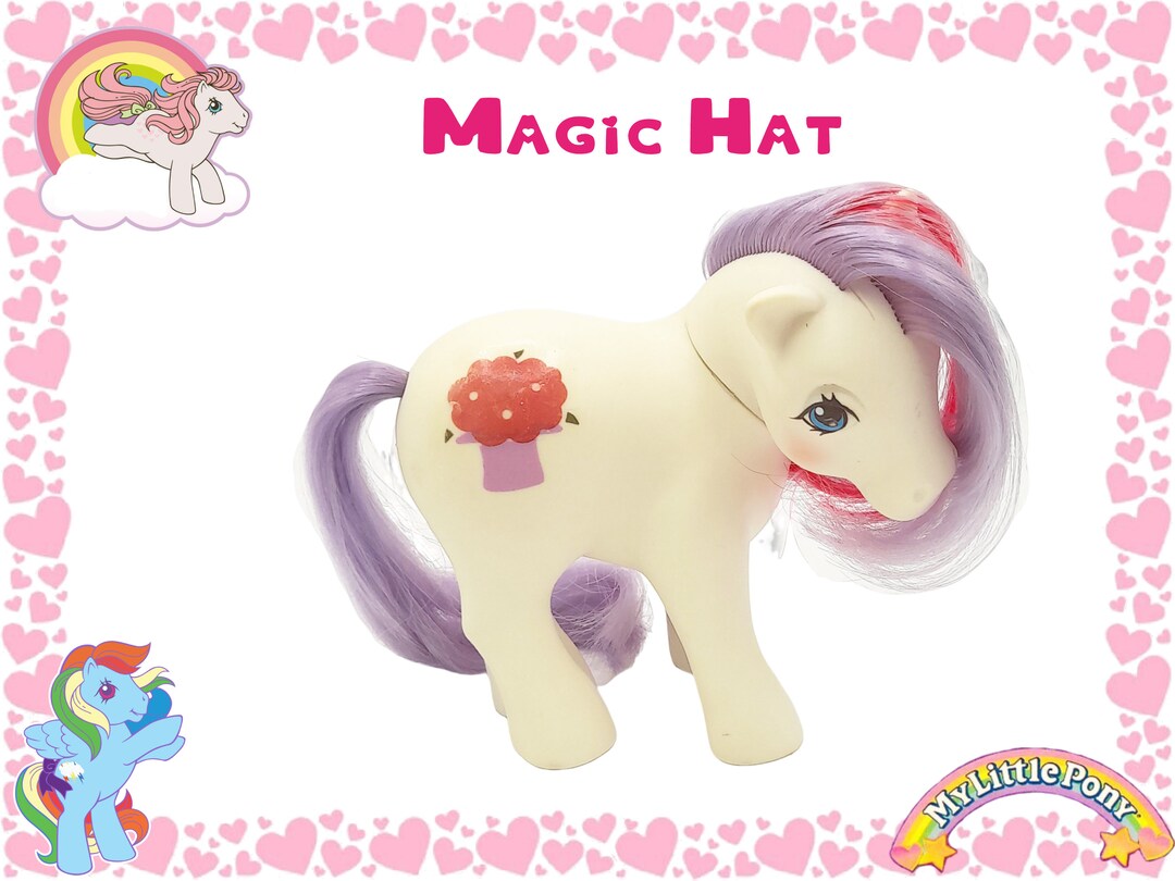 Vintage MLP 1980s Hasbro Magic Message Secret G1 MLP Magic Hat With ...
