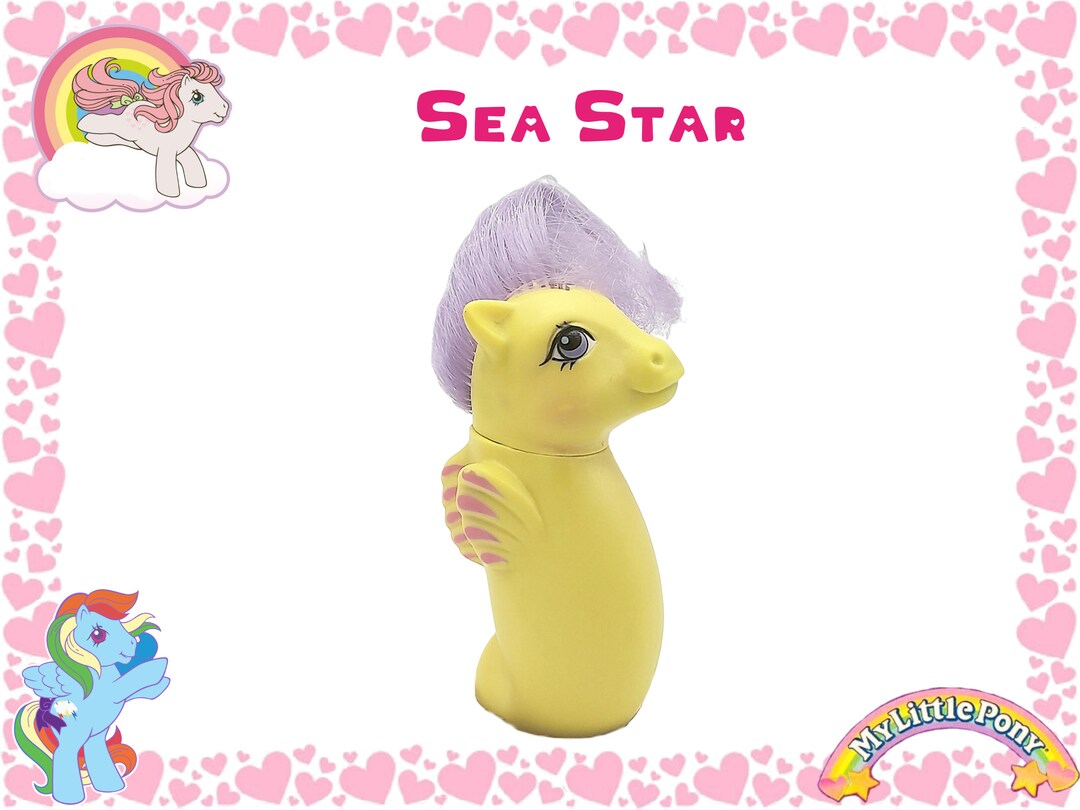 Rare My Little Pony Vintage Rare 1980's G1 Sea Star Seahorse for MLP ...