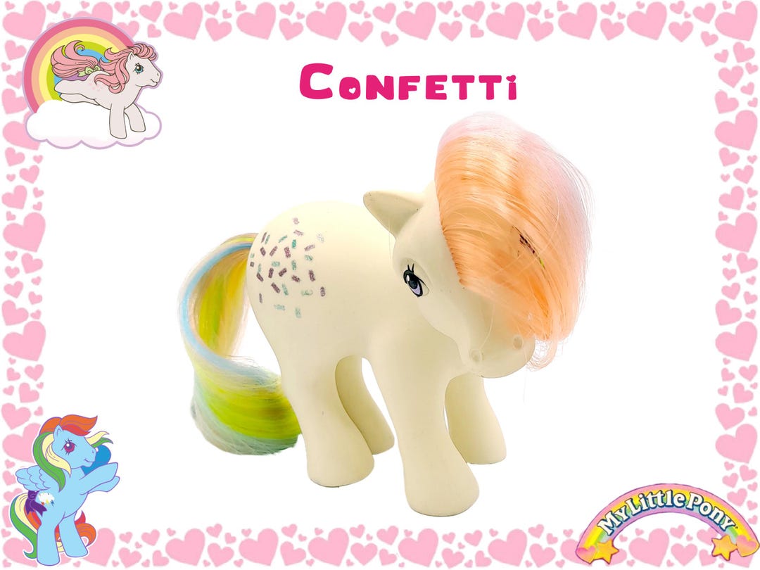 A Pretty and Original 1983 Confetti My Little Pony Wedding Bells G1 ...