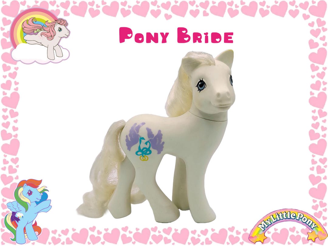 Vintage My Little Pony Bride MLP 80s Toy - Etsy