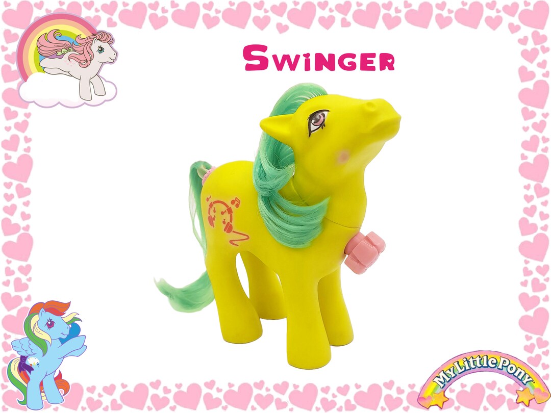 Rare MLP Vintage Swinger Pony 1980s G1 Pony Dance and Prance With Wind ...