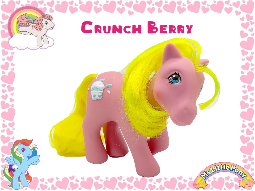 Rare Original 1987 Crunch Berry My Little Pony Sundae Best Pony G1 in ...