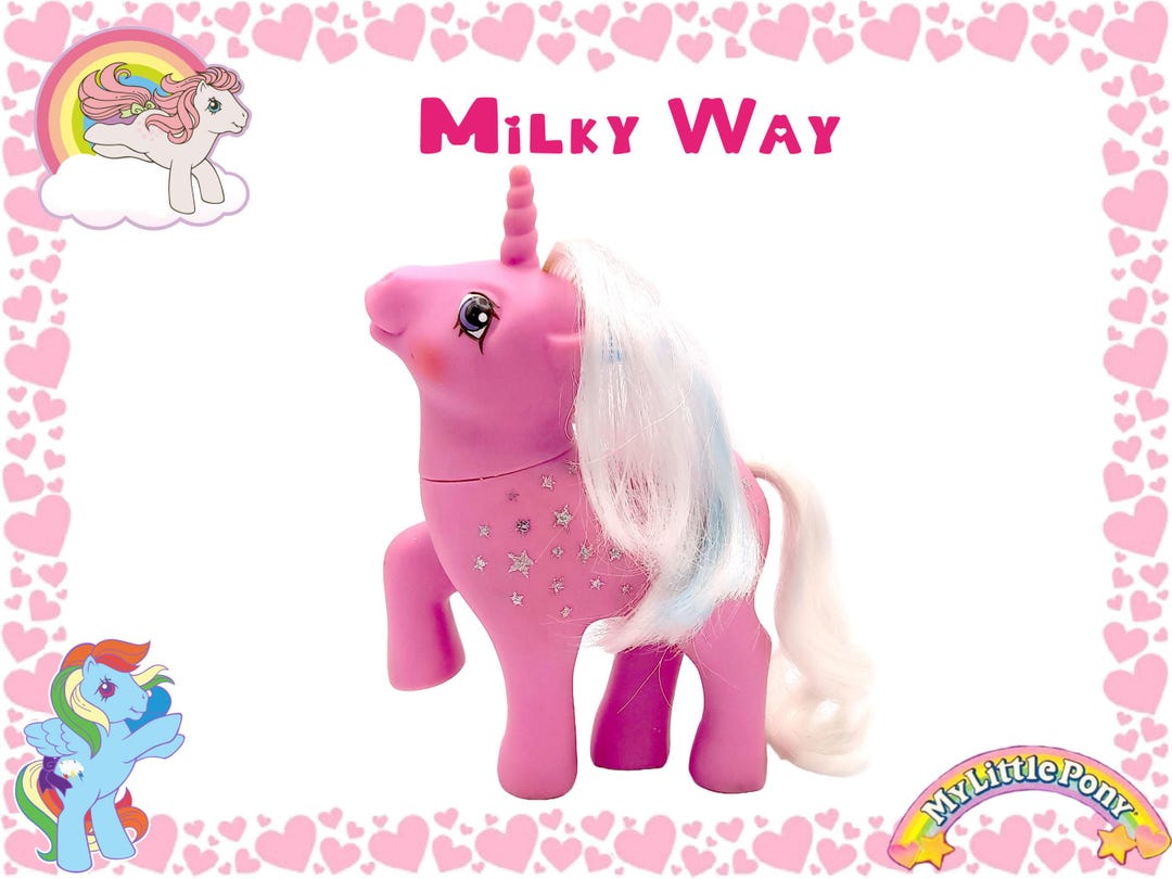 Original 1980s Milky Way My Little Pony G1 1986 Year 5 Unicorn Pony ...