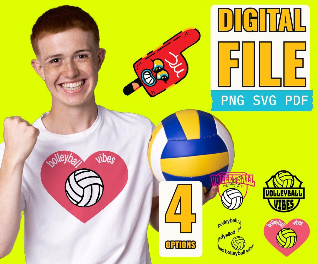 Volleyball Vibes SVG PNG Cricut, Game Day Volleyball Mom Svg ...