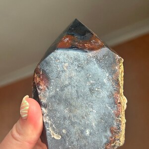 Blue Jasper Cutbase, Chunky Blue Jasper, Unique Jasper Crystal, Blue ...