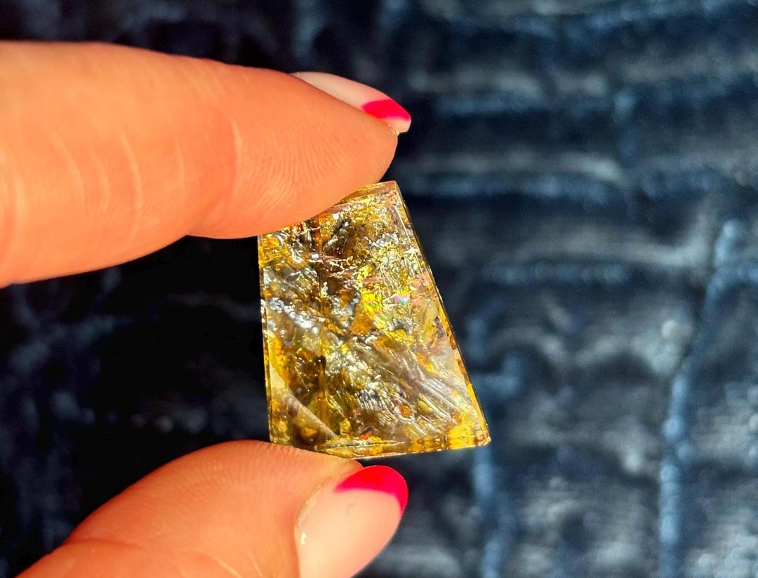 Dendrite Gem, Dentrite, Small Crystal Slice, Inclusion Crystal ...
