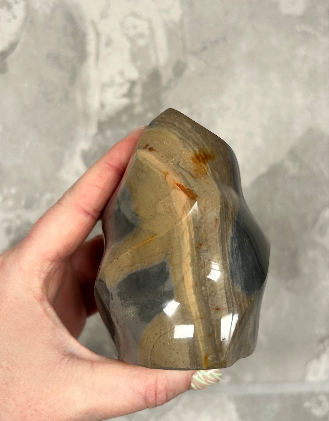 Polychrome Jasper Flame, Chunky Jasper Flame, Polychrome Jasper, Flame ...