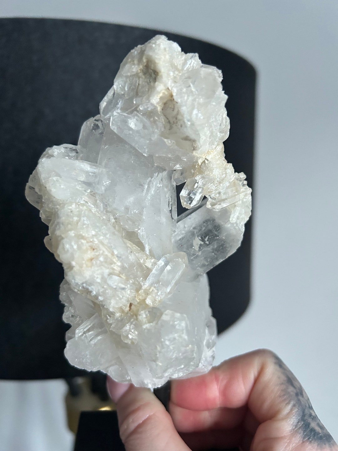 Clear Quartz on Stand, Unusual Formation Clear Quartz, Chunky Clear ...