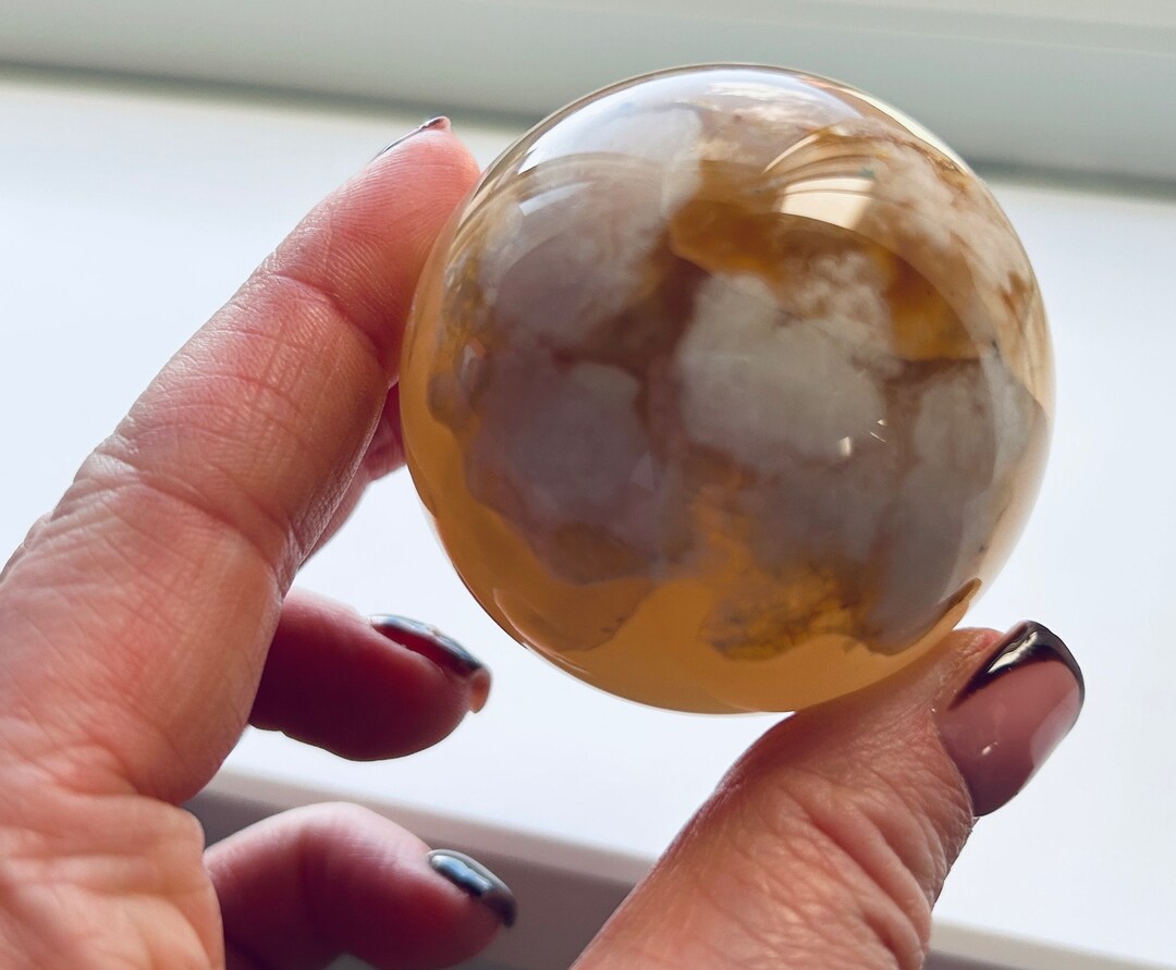 Flower Agate Sphere, Small Sphere, Flower Agate Ball, Flower Agate ...