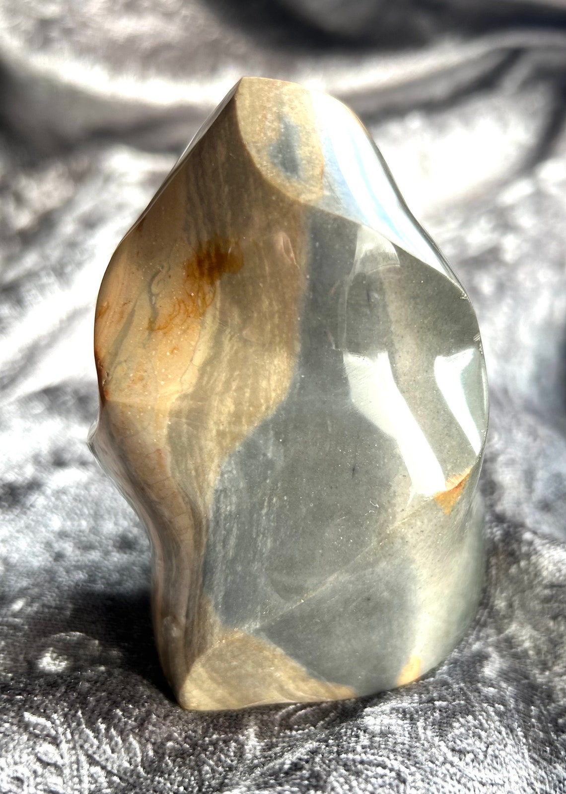Polychrome Jasper Flame, Chunky Jasper Flame, Polychrome Jasper, Flame ...